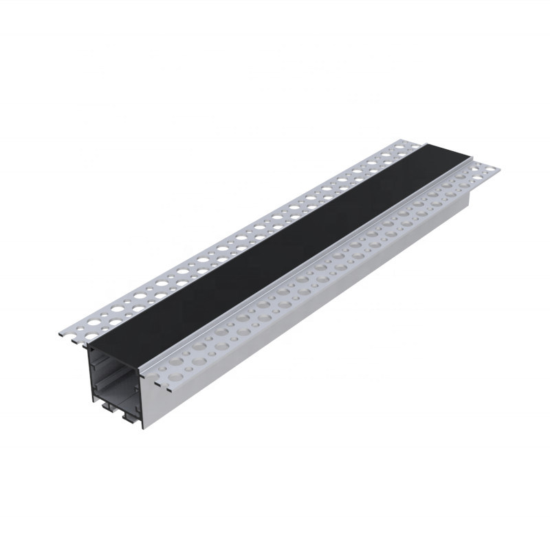 Indoor Plasterboard LED Profile , Drywall LED Strip Silver White Black ...