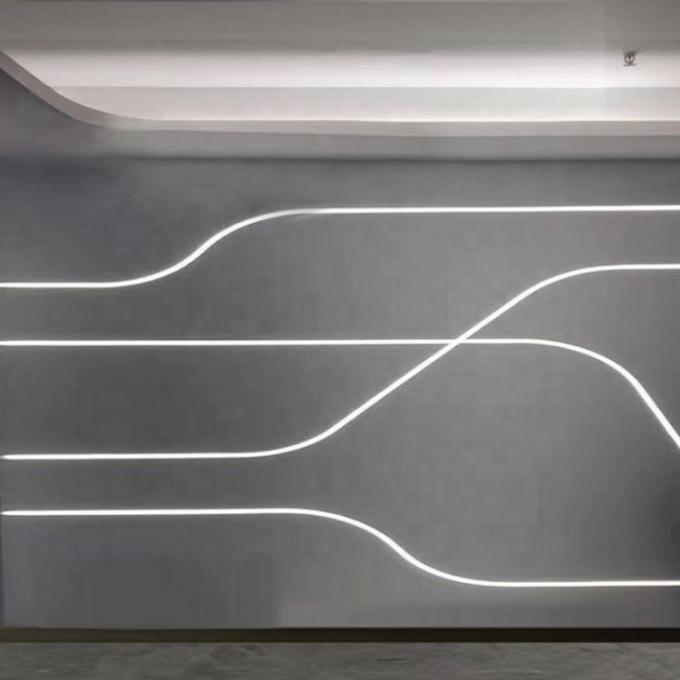 Flexible Bendable Aluminium LED Profile , Extrusion Surface Mount LED ...