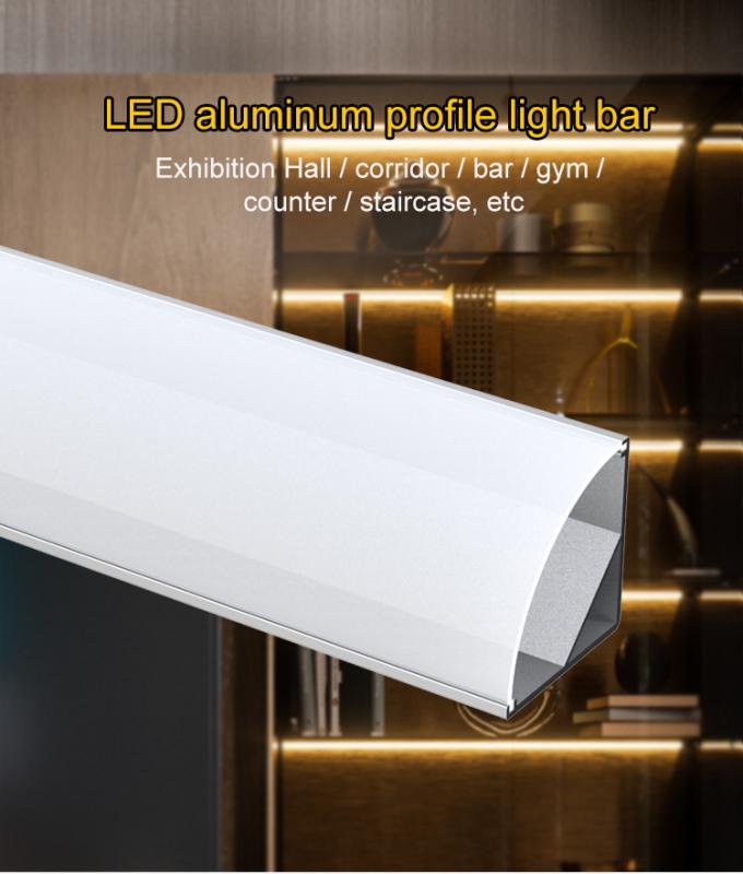 Wardrobe Office Corner LED Profile 1m 2m 3m Length For Light Bar