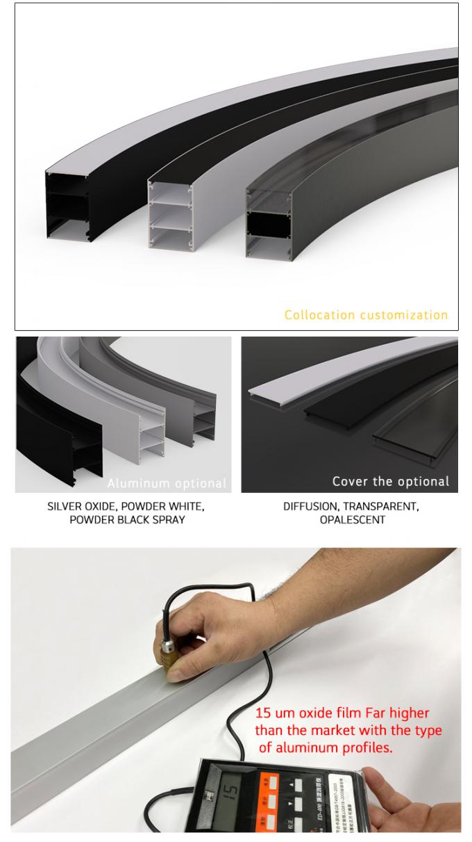 Circular Round Aluminum Channel For LED Light Strips for office